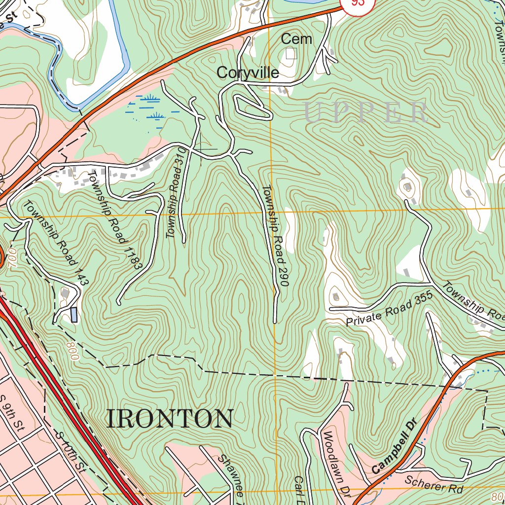 Ironton, OH-KY FSTopo Map by US Forest Service - Topo | Avenza Maps