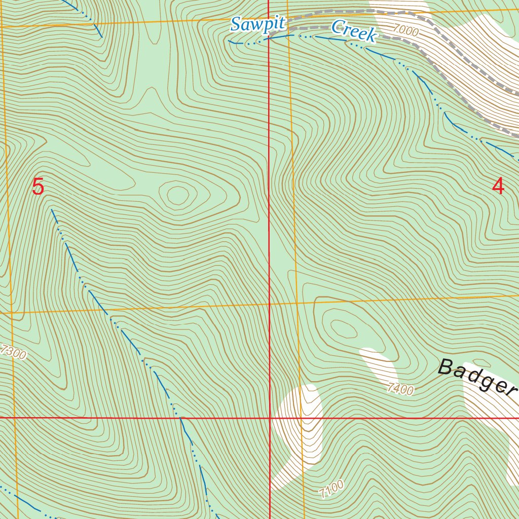 Isaac Meadows, MT FSTopo Map by US Forest Service - Topo | Avenza Maps