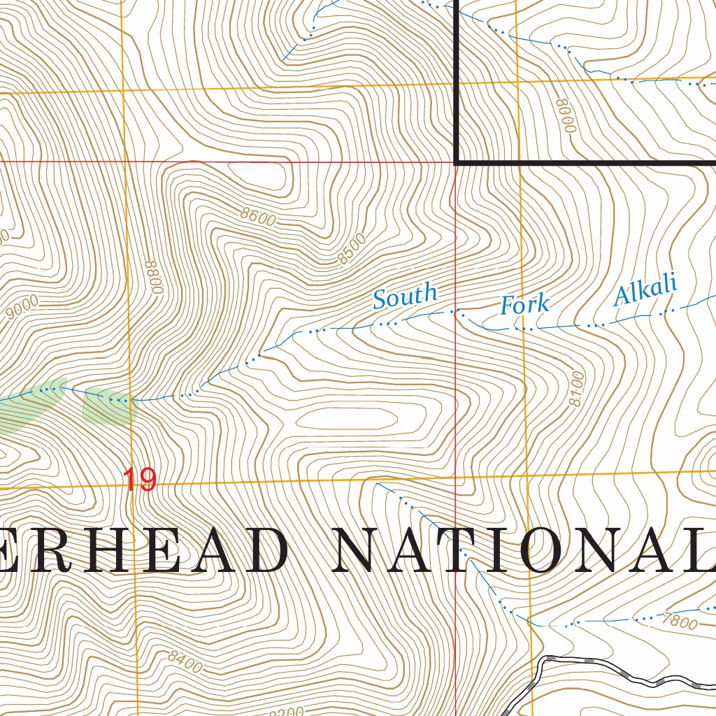 Island Butte, MT FSTopo Map by US Forest Service - Topo | Avenza Maps