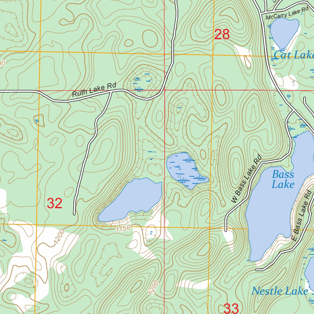 Iron Lake, WI FSTopo Map by US Forest Service - Topo | Avenza Maps