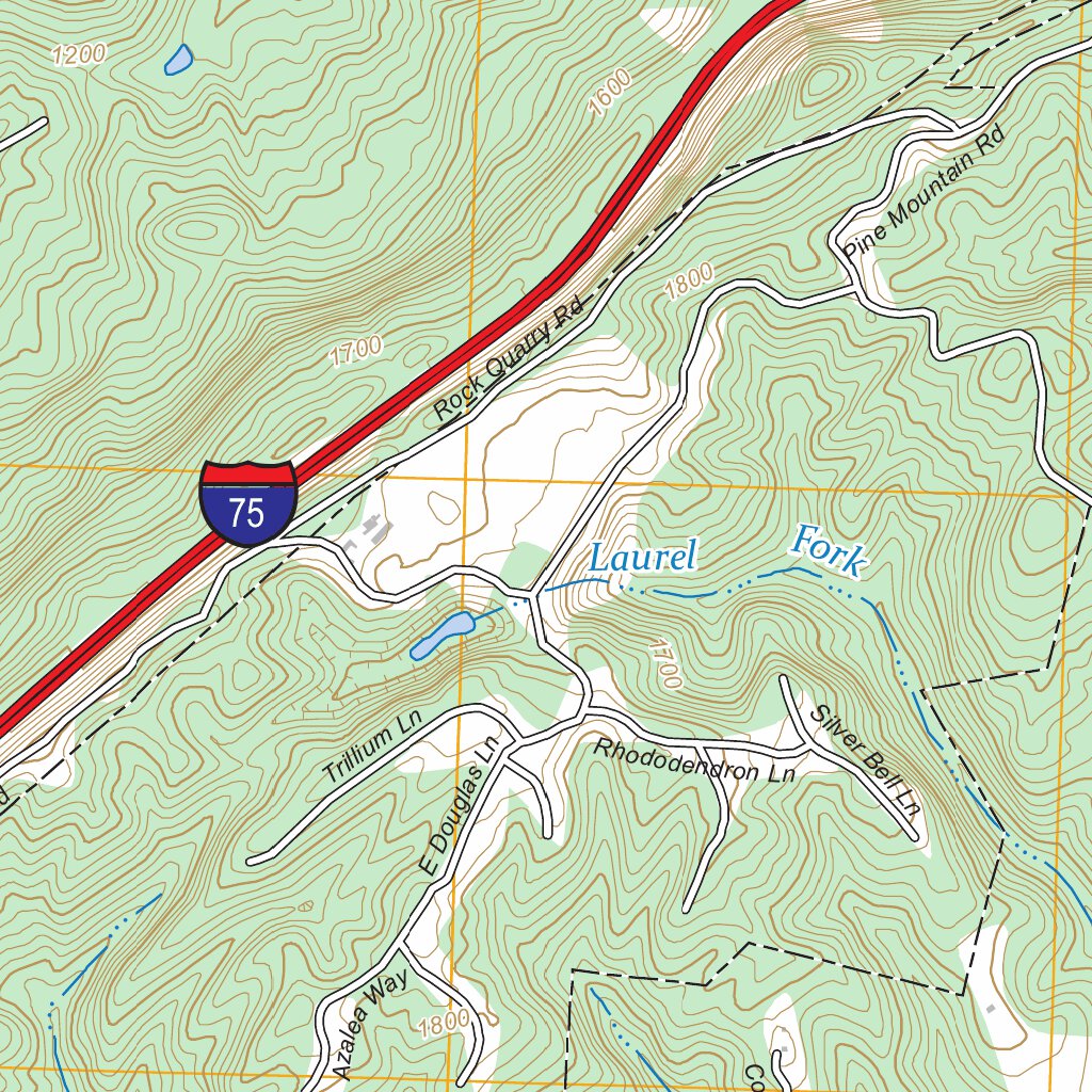 Jellico West, TN-KY FSTopo Map by US Forest Service - Topo | Avenza Maps