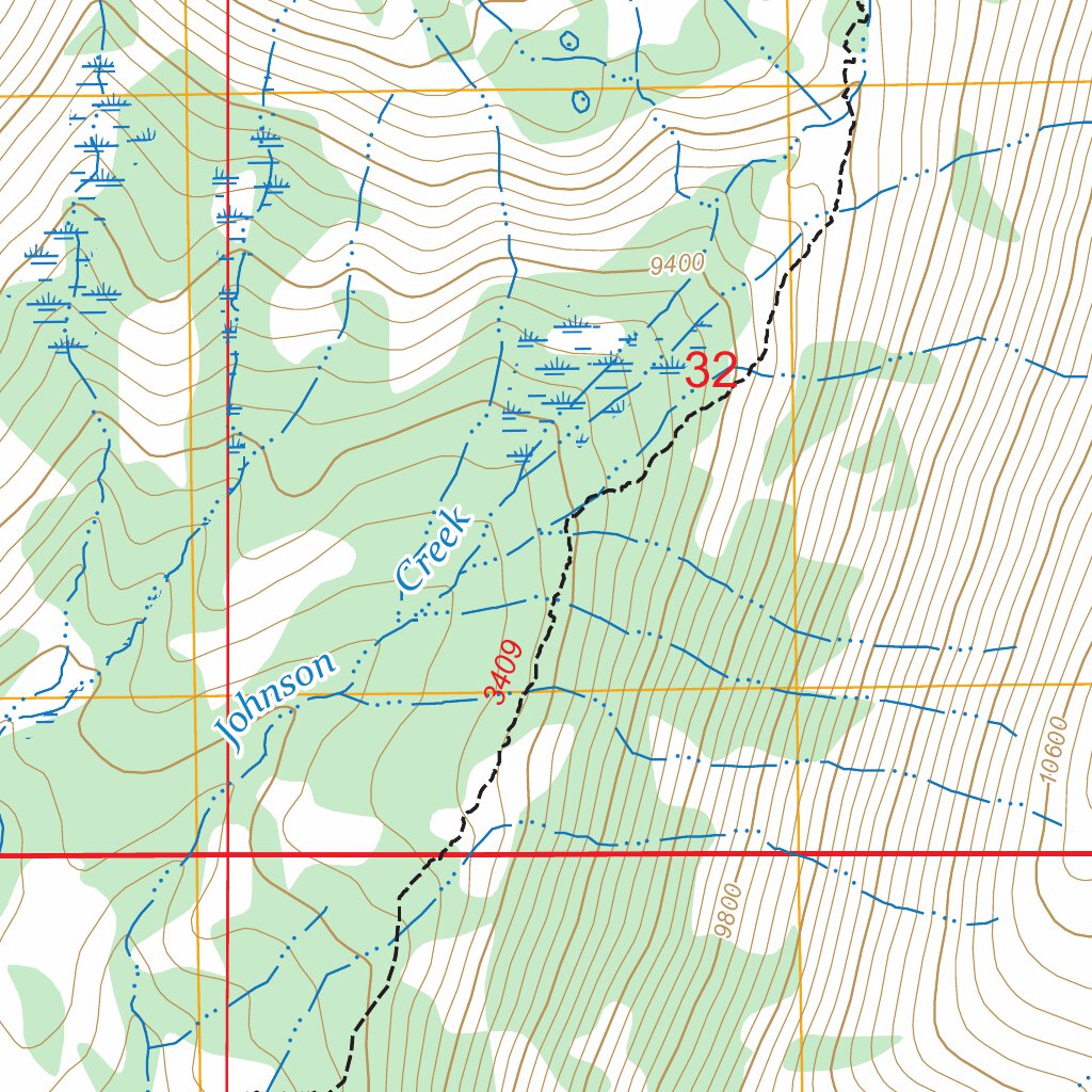 Johnson Peak, CA FSTopo Map by US Forest Service - Topo | Avenza Maps