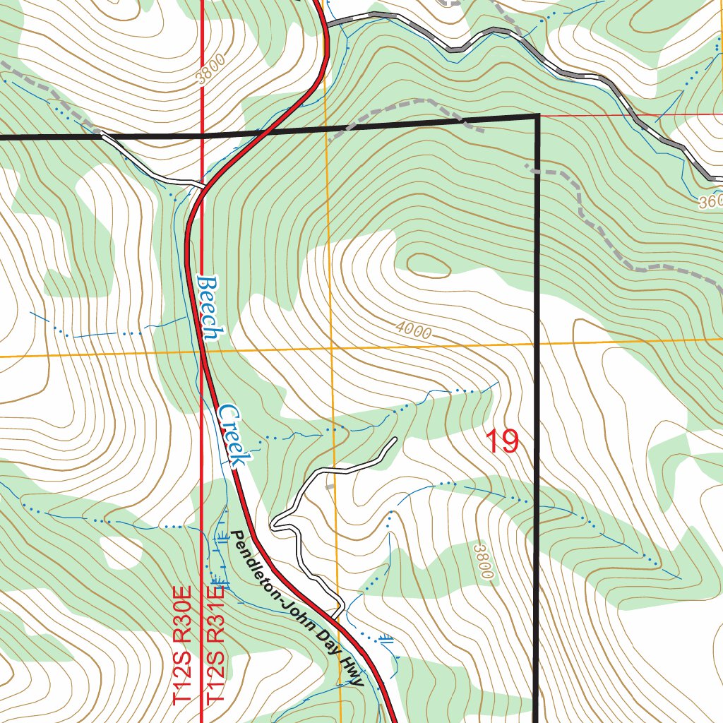 Johnson Saddle, OR FSTopo Map by US Forest Service - Topo | Avenza Maps