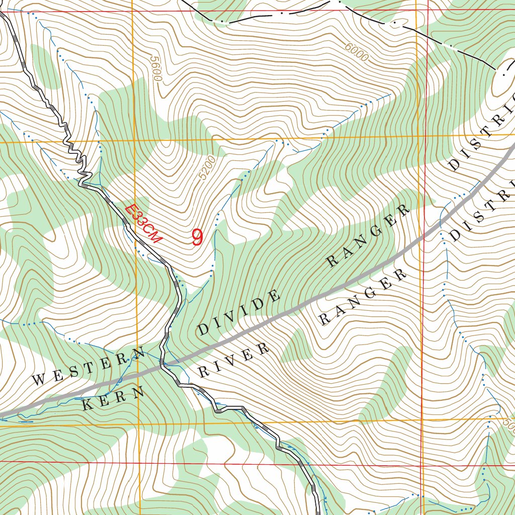 Johnsondale, CA FSTopo Map by US Forest Service - Topo | Avenza Maps