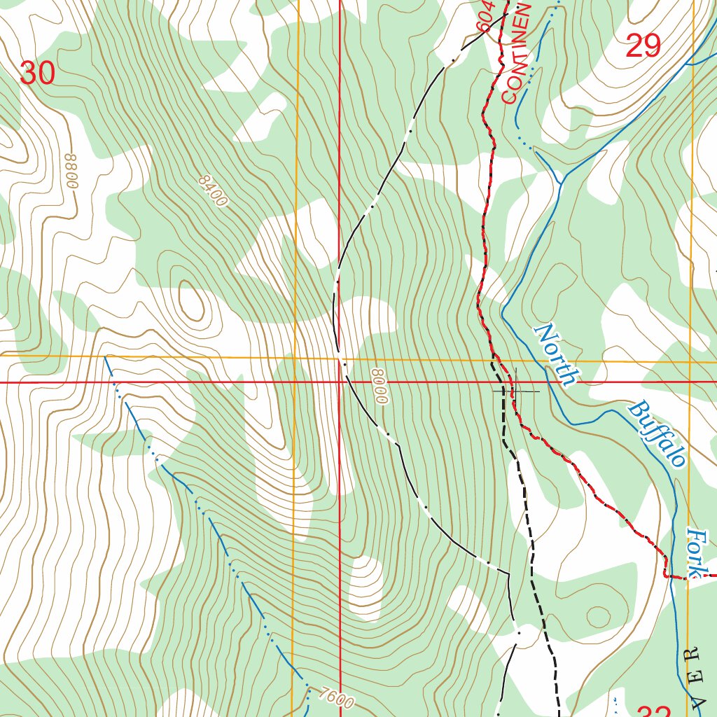 Joy Peak, WY FSTopo Map by US Forest Service - Topo | Avenza Maps