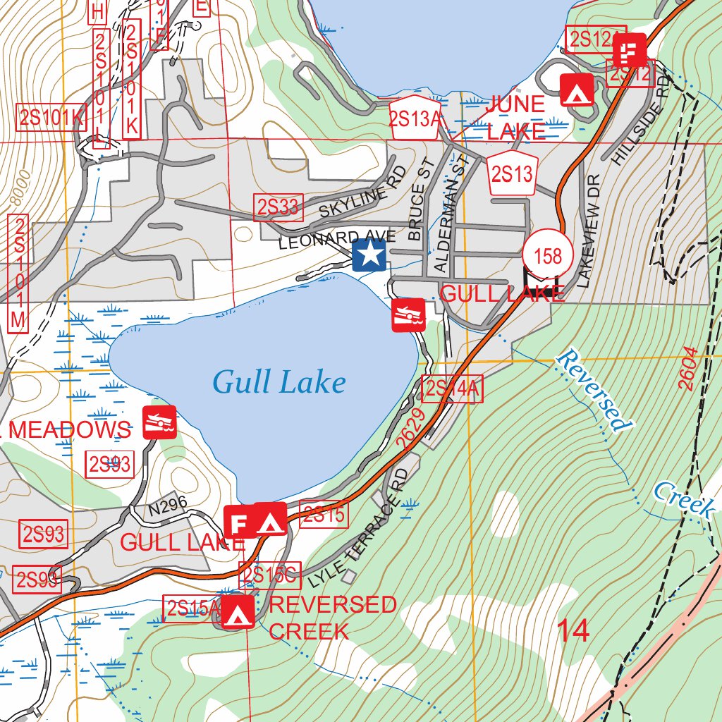 June Lake, CA FSTopo Map by US Forest Service - Topo | Avenza Maps