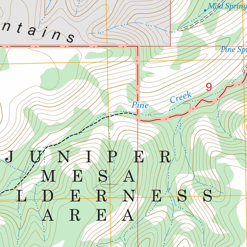 Juniper Mountains, AZ FSTopo Map by US Forest Service - Topo | Avenza Maps