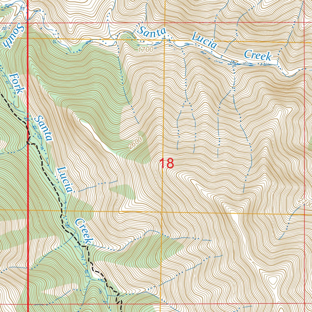 Junipero Serra Peak, CA FSTopo Map by US Forest Service - Topo | Avenza ...