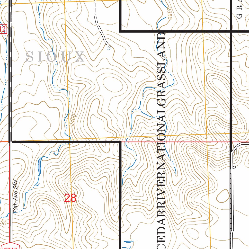 Keldron, SD-ND FSTopo Map by US Forest Service - Topo | Avenza Maps
