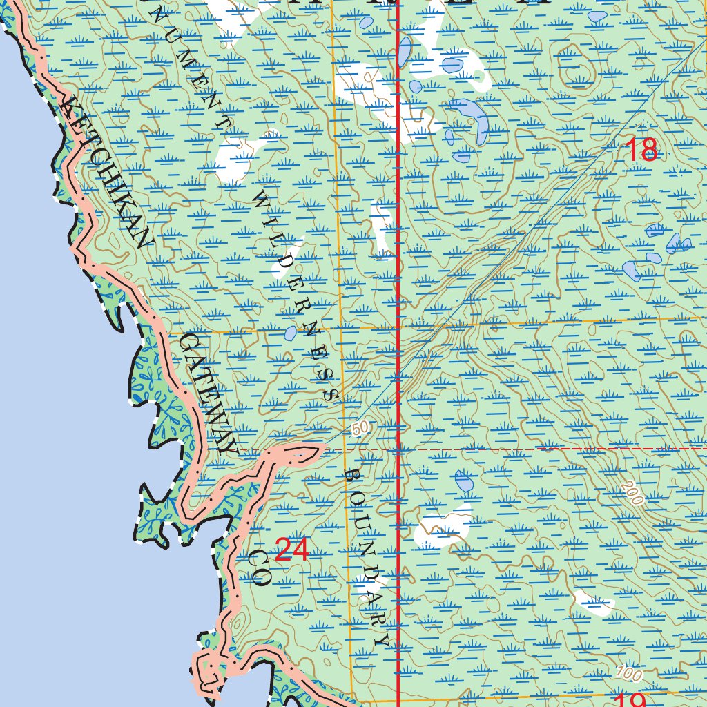 Ketchikan A-4 SE, AK FSTopo Map by US Forest Service - Topo | Avenza Maps