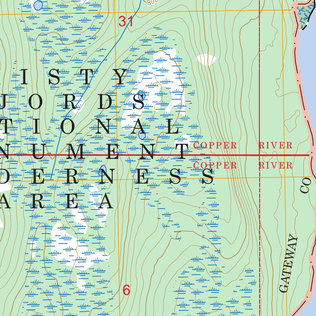 Ketchikan C-1 NE, AK-BC FSTopo Map by US Forest Service - Topo | Avenza ...