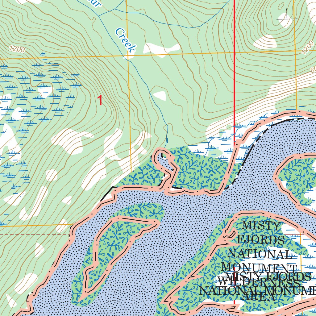 Ketchikan D-3 SW, AK FSTopo Map by US Forest Service - Topo | Avenza Maps
