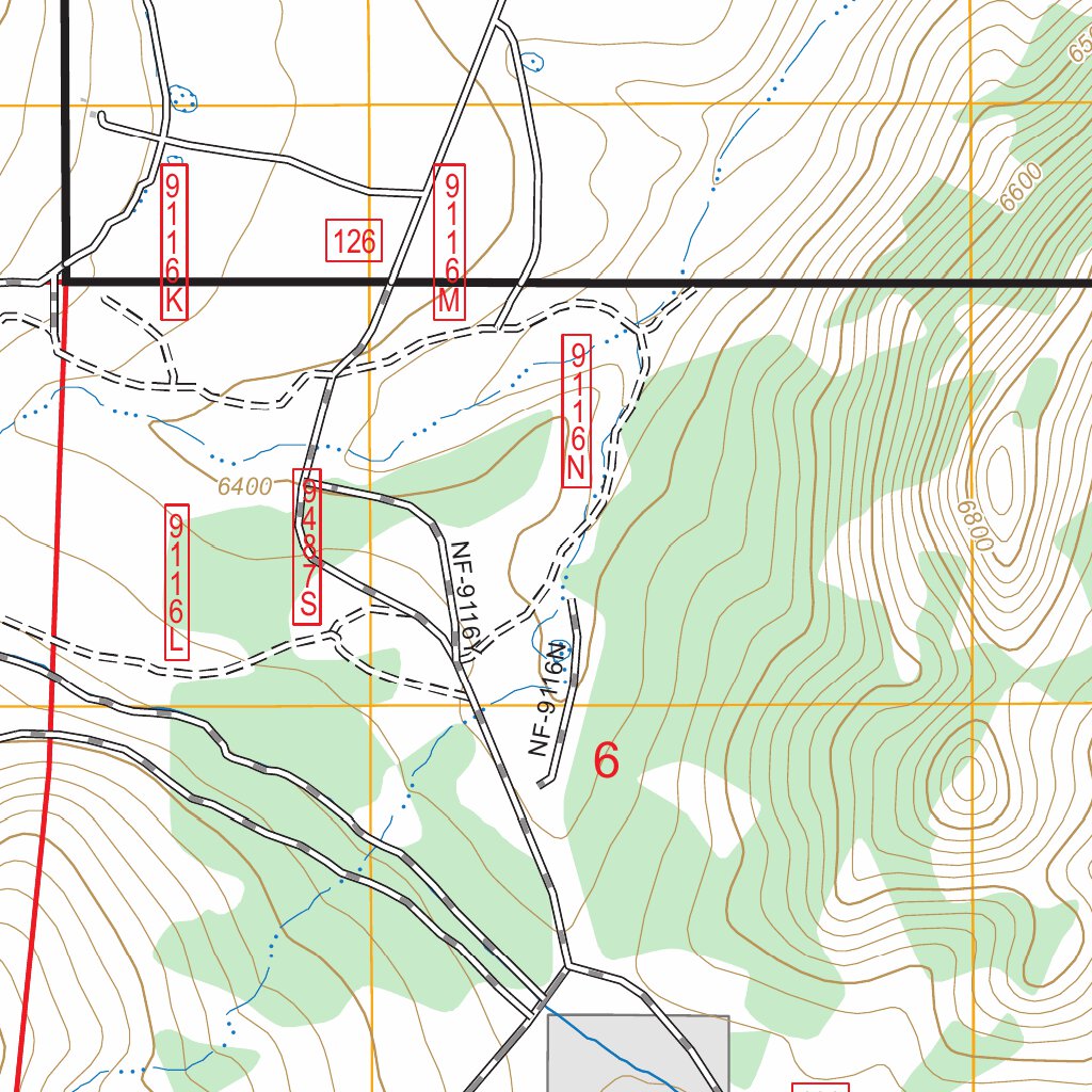 Kinnikinick Lake, AZ FSTopo Map by US Forest Service - Topo | Avenza Maps