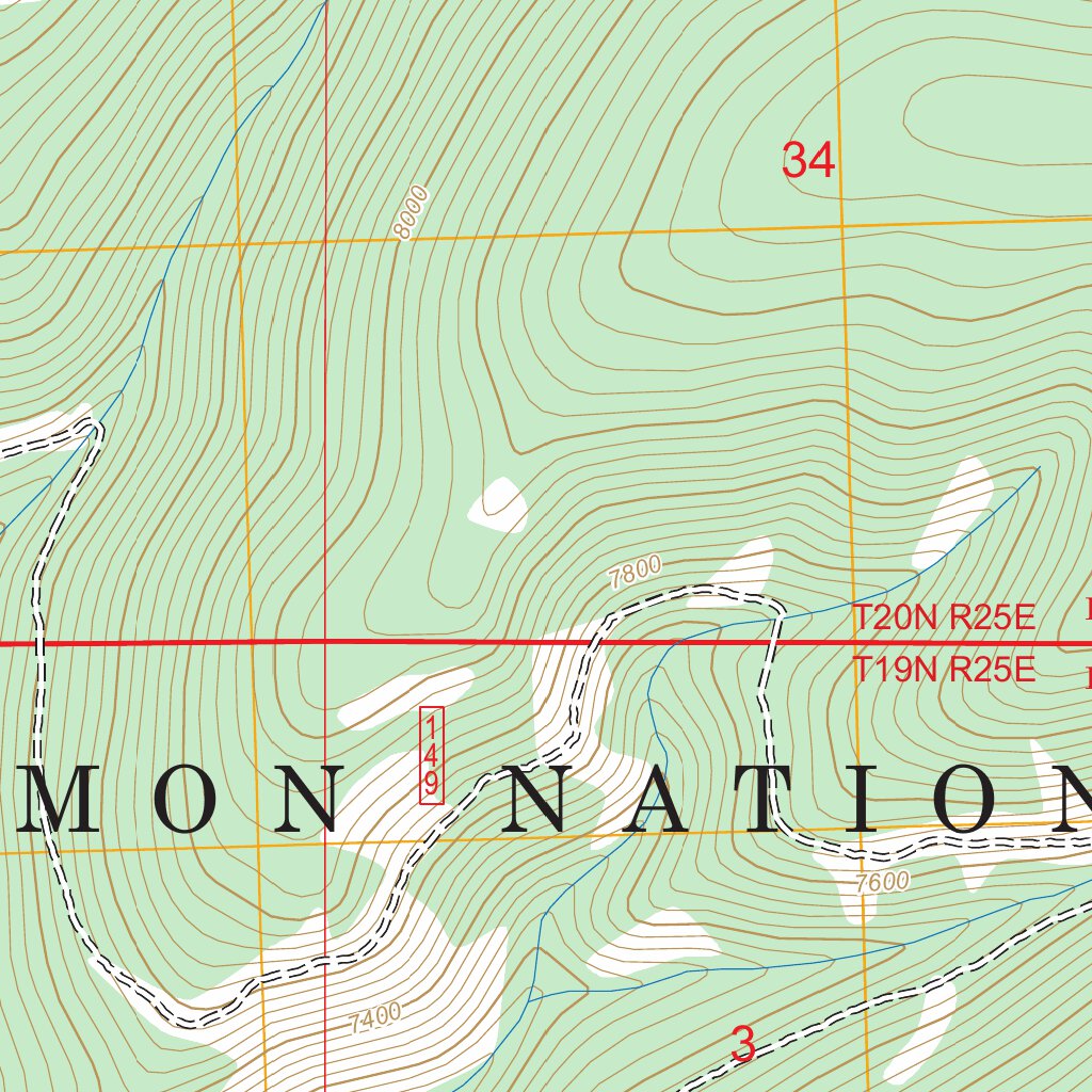 Kitty Creek, MT-ID FSTopo Map by US Forest Service - Topo | Avenza Maps
