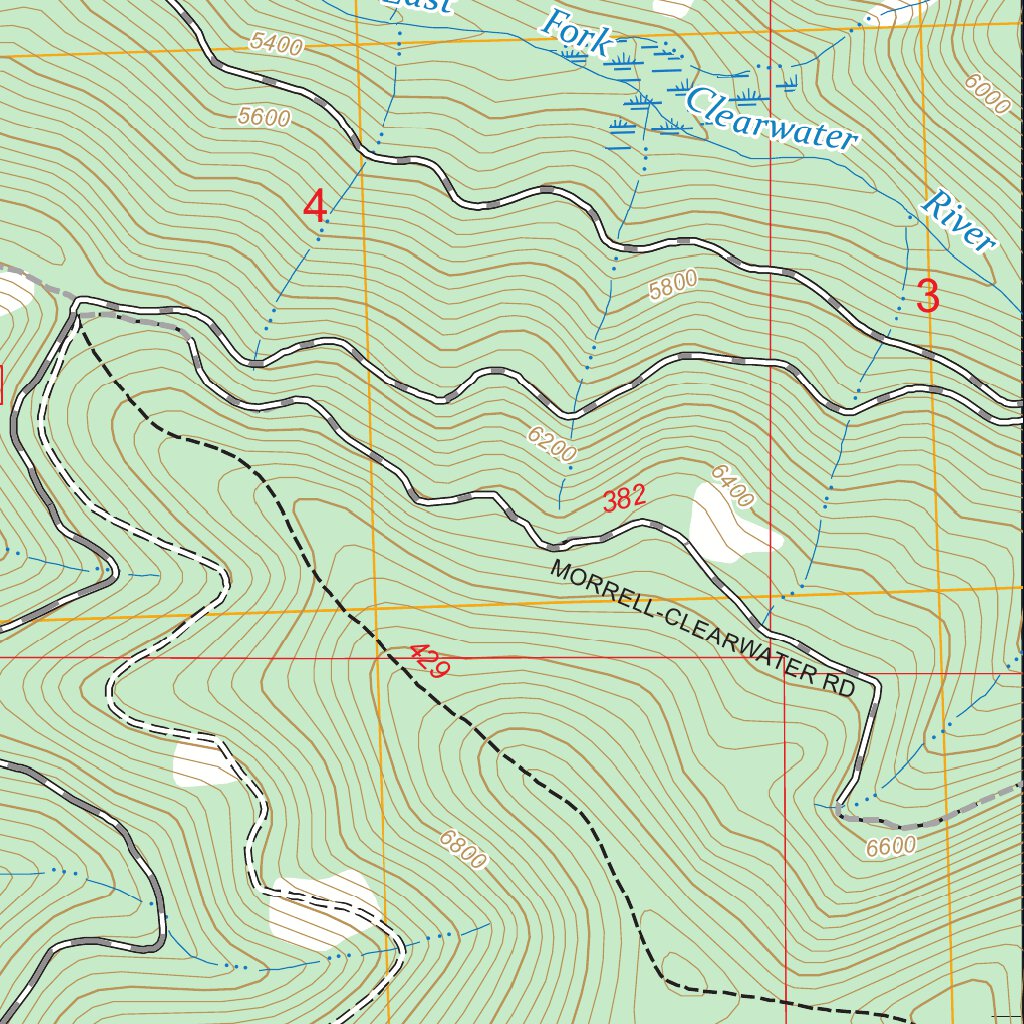 Lake Inez, MT FSTopo Map by US Forest Service - Topo | Avenza Maps