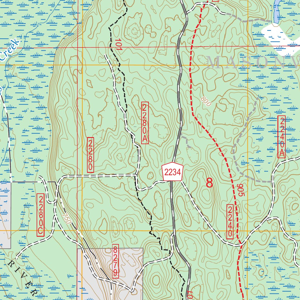 Lake Stella, MI FSTopo Map by US Forest Service - Topo | Avenza Maps