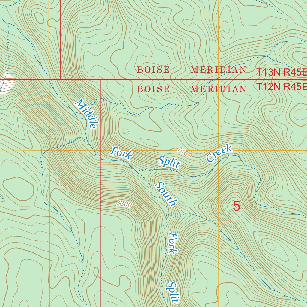 Latham Spring, ID-MT FSTopo Map by US Forest Service - Topo | Avenza Maps