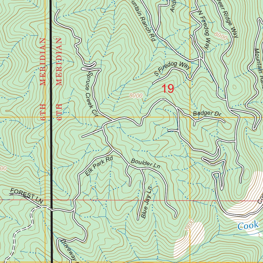 Larkspur, CO FSTopo Map by US Forest Service - Topo | Avenza Maps