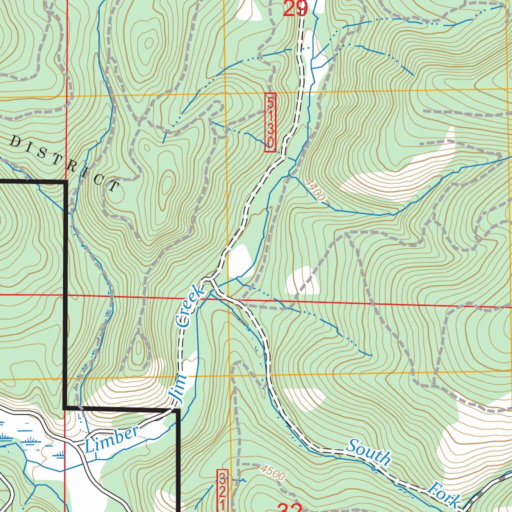 Limber Jim Creek, OR FSTopo Map by US Forest Service - Topo | Avenza Maps