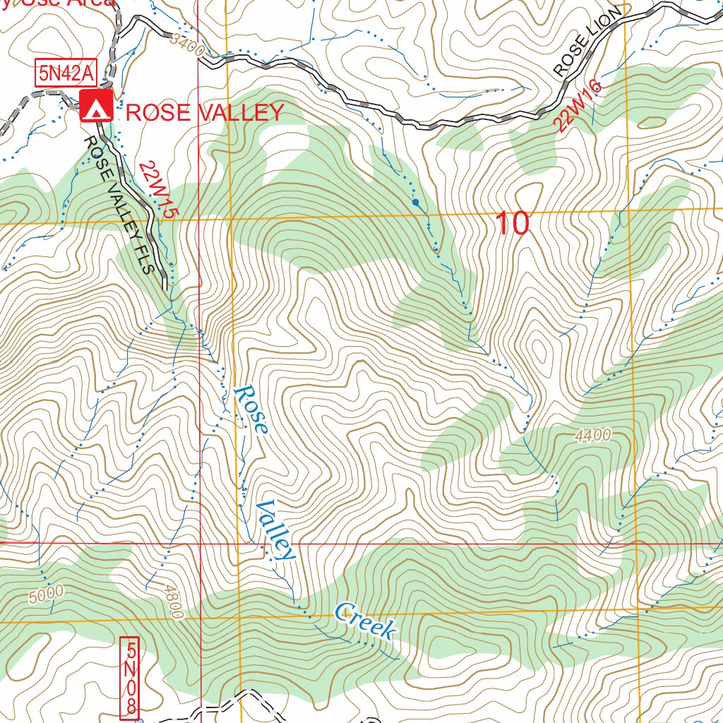Lion Canyon, CA FSTopo Map by US Forest Service - Topo | Avenza Maps