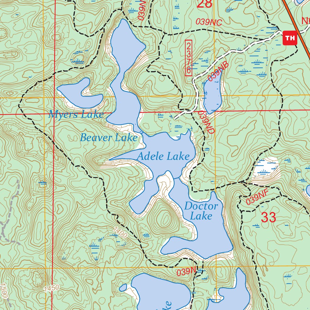 Little Bowstring Lake, MN FSTopo Map by US Forest Service - Topo ...