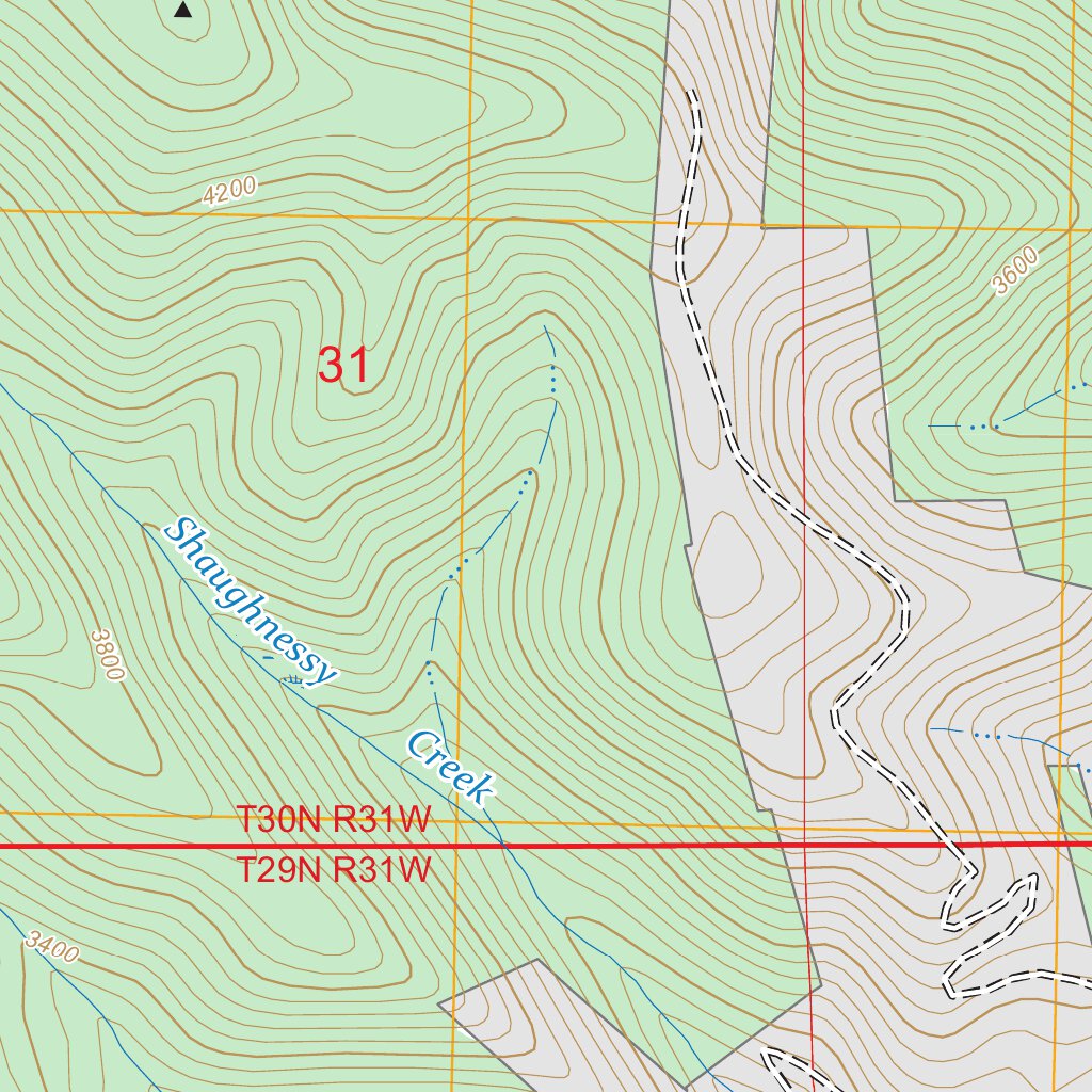 Little Hoodoo Mountain, MT FSTopo Map by US Forest Service - Topo ...