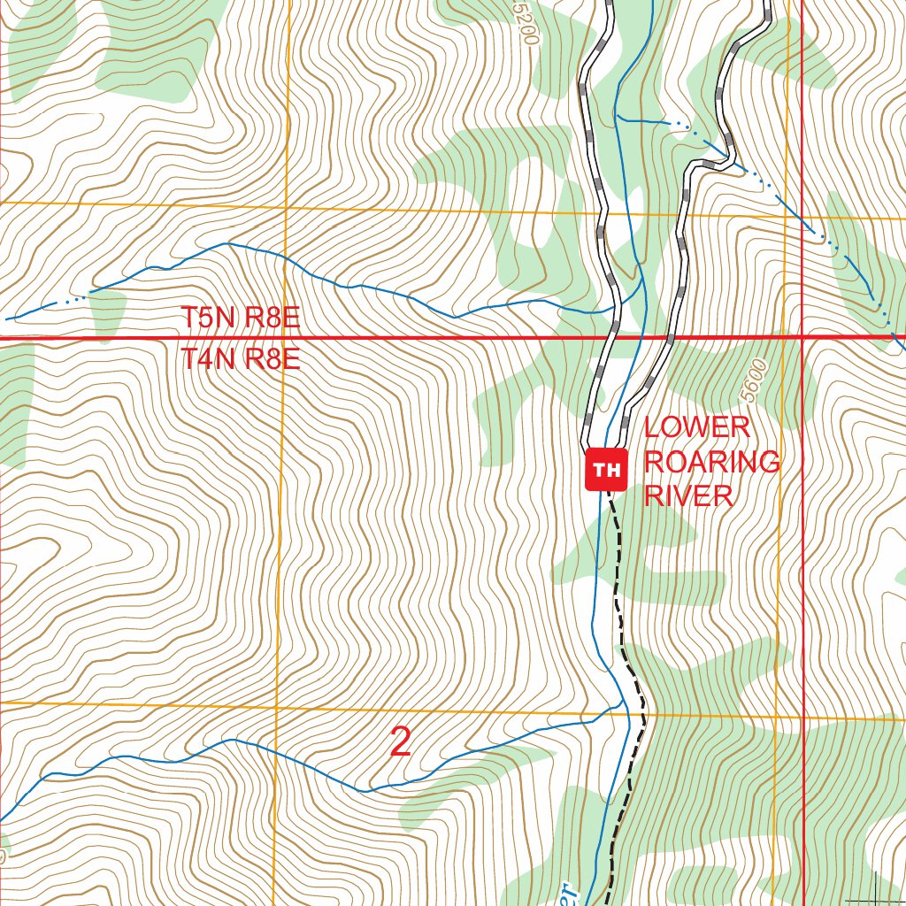 Little Trinity Lake, ID FSTopo Map by US Forest Service - Topo | Avenza ...