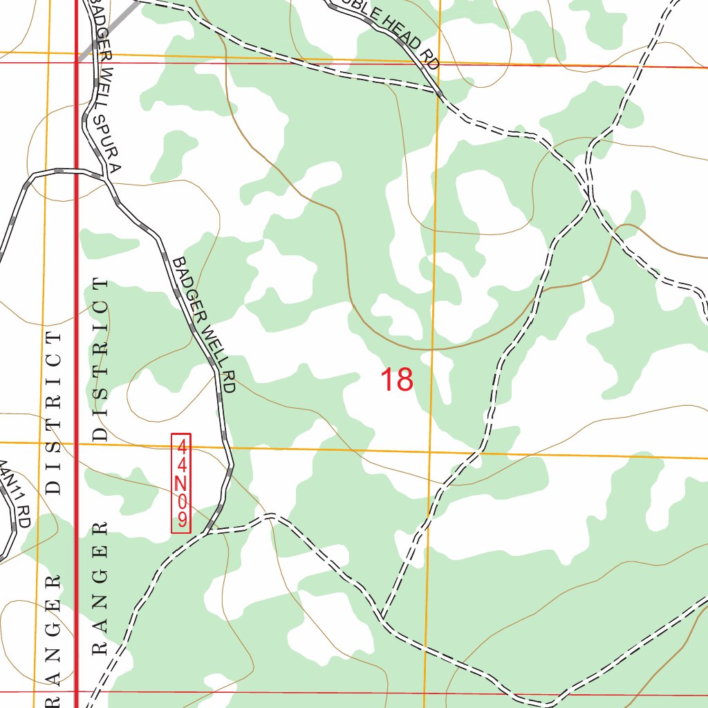 Lone Pine Butte, CA FSTopo Map by US Forest Service - Topo | Avenza Maps