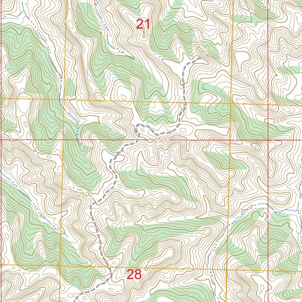 Lone Butte, ND FSTopo Map by US Forest Service - Topo | Avenza Maps