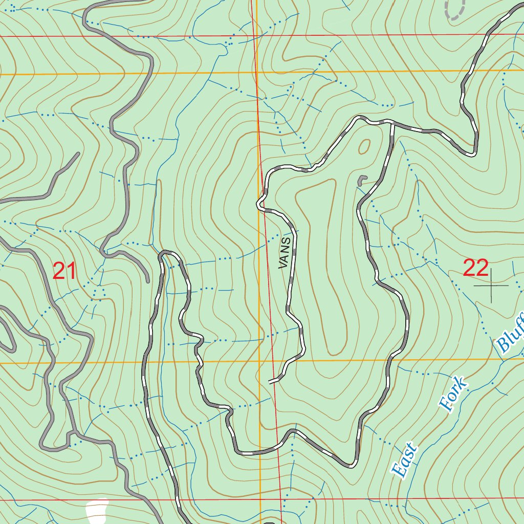 Lonesome Ridge, CA FSTopo Map by US Forest Service - Topo | Avenza Maps