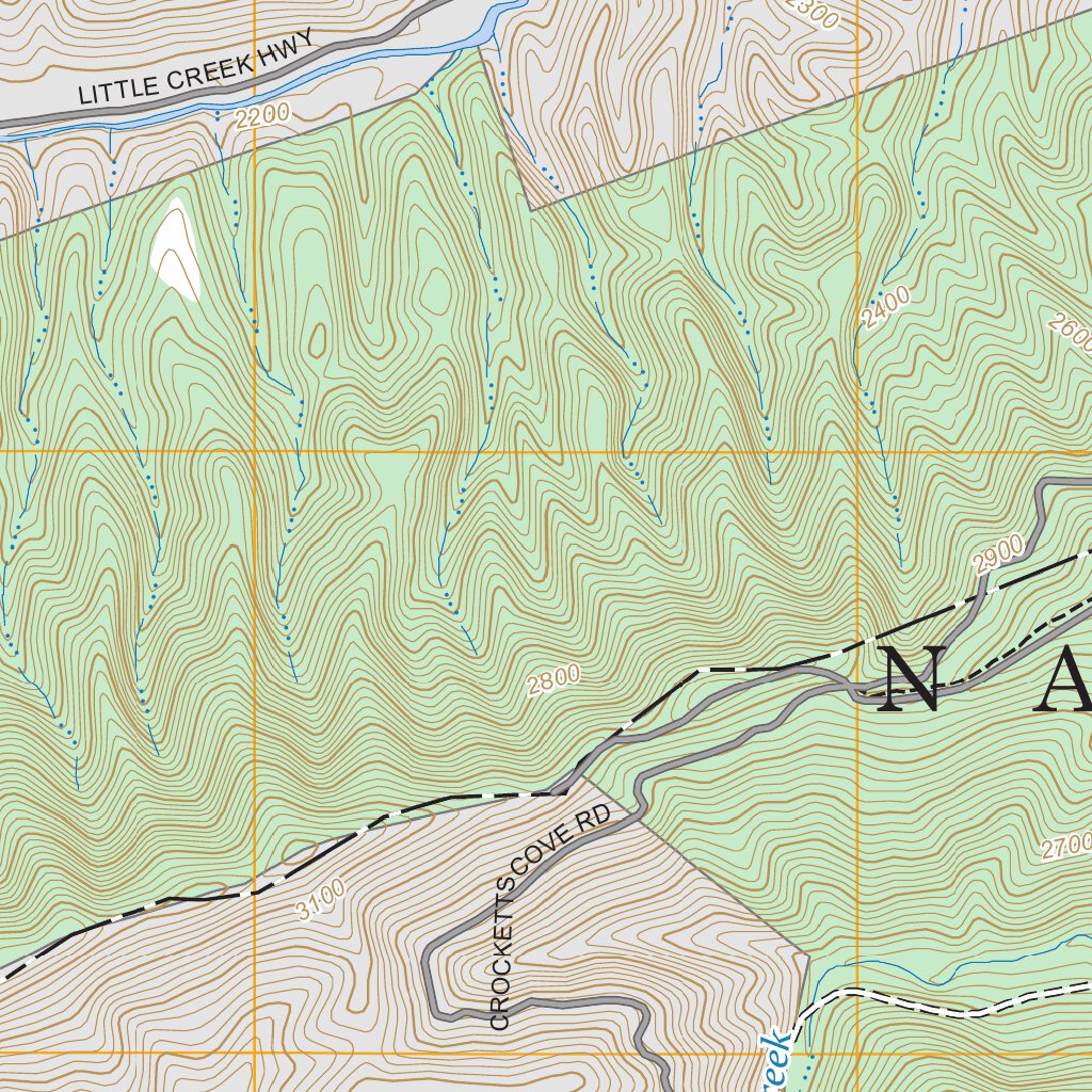 Long Spur, VA FSTopo Map by US Forest Service - Topo | Avenza Maps