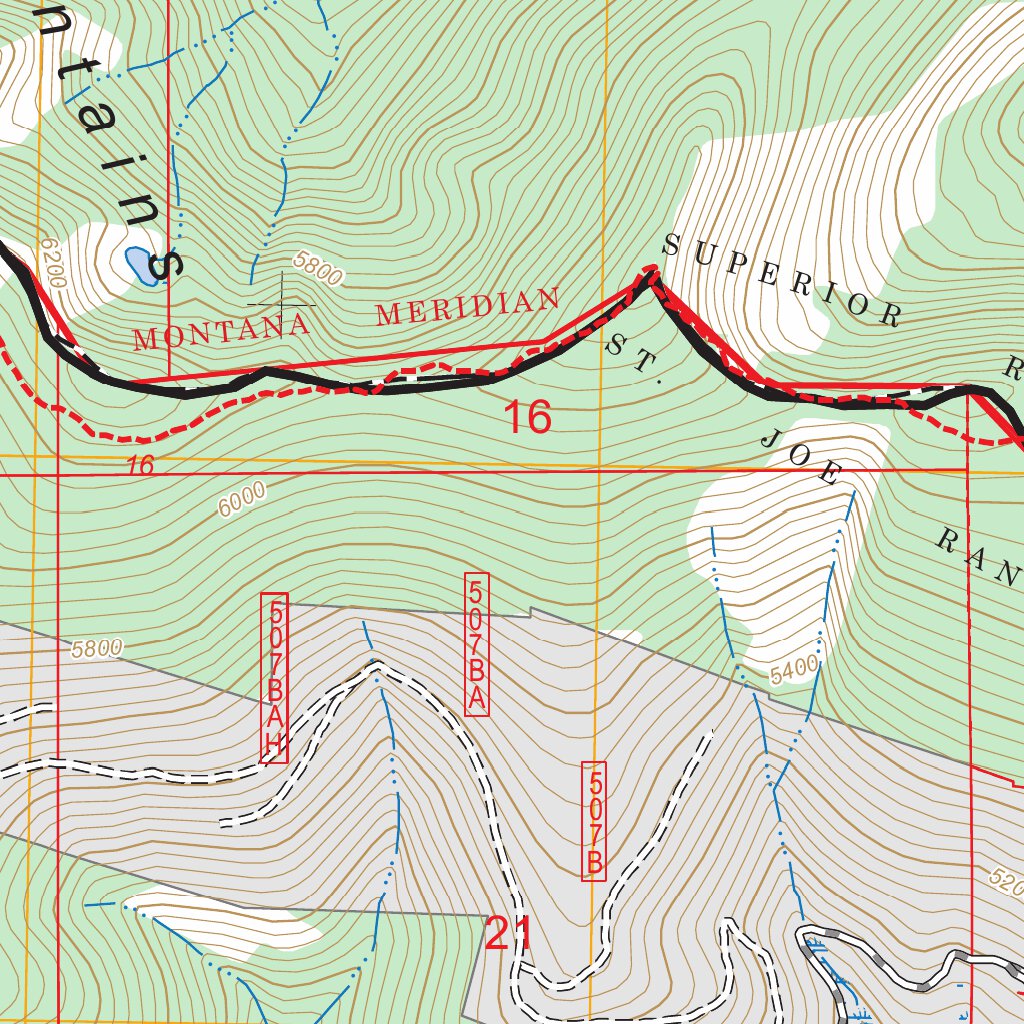 Lookout Pass, MT-ID FSTopo Map by US Forest Service - Topo | Avenza Maps