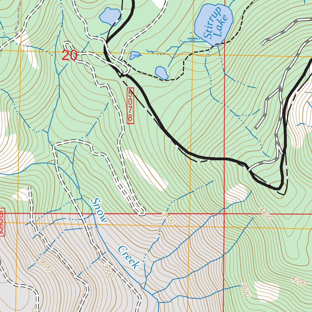 Lost Lake, WA FSTopo Map by US Forest Service - Topo | Avenza Maps