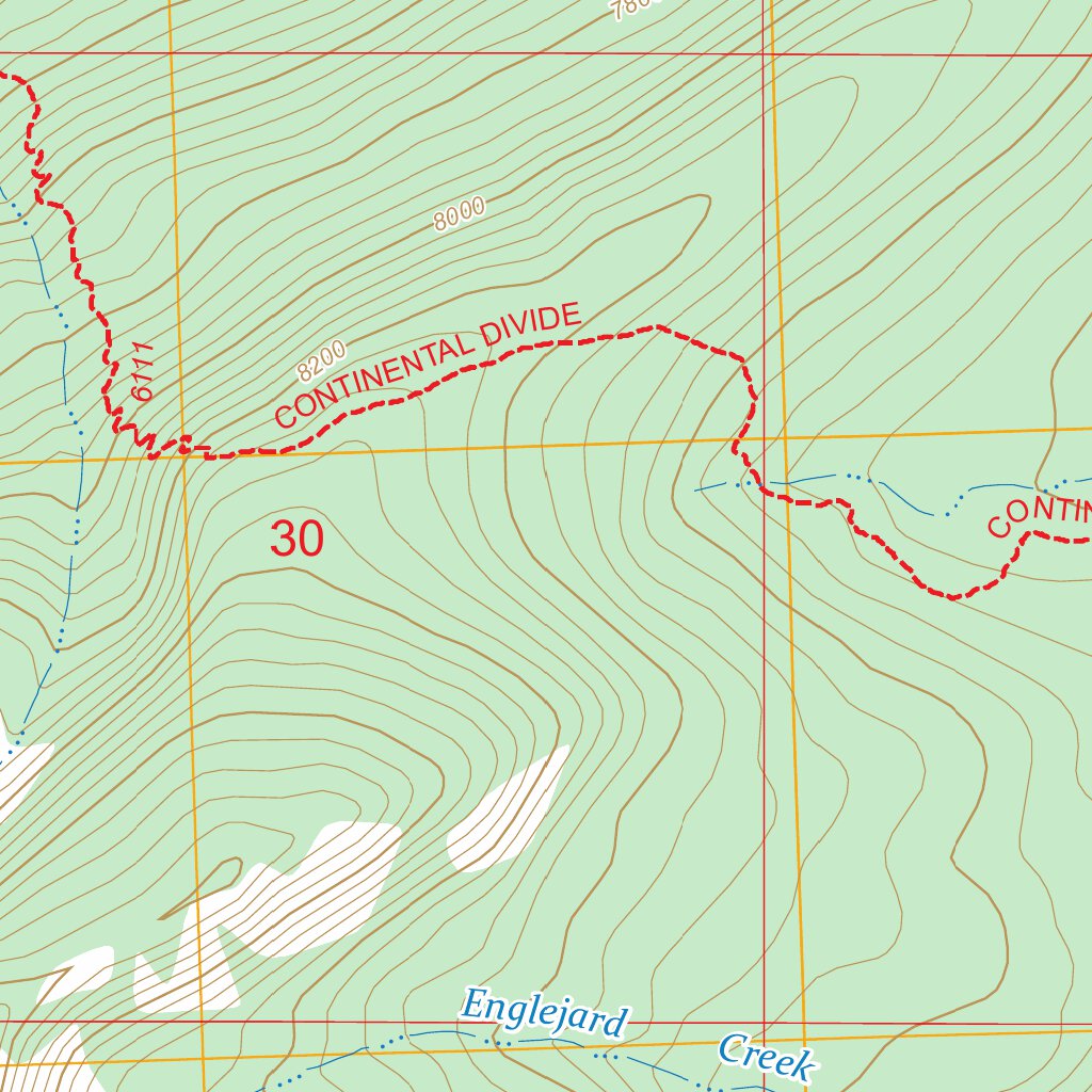 Lower Miner Lakes, MT FSTopo Map by US Forest Service - Topo | Avenza Maps