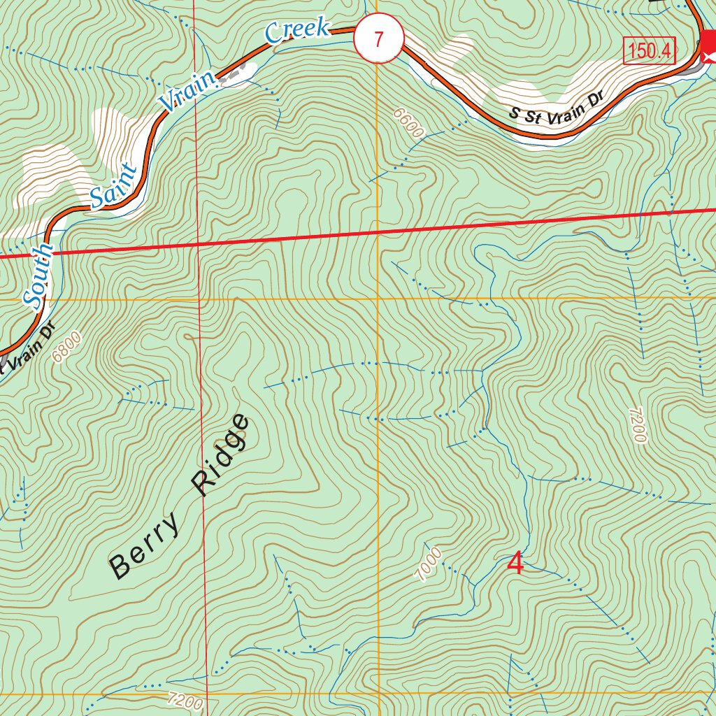 Lyons, CO FSTopo Map by US Forest Service - Topo | Avenza Maps