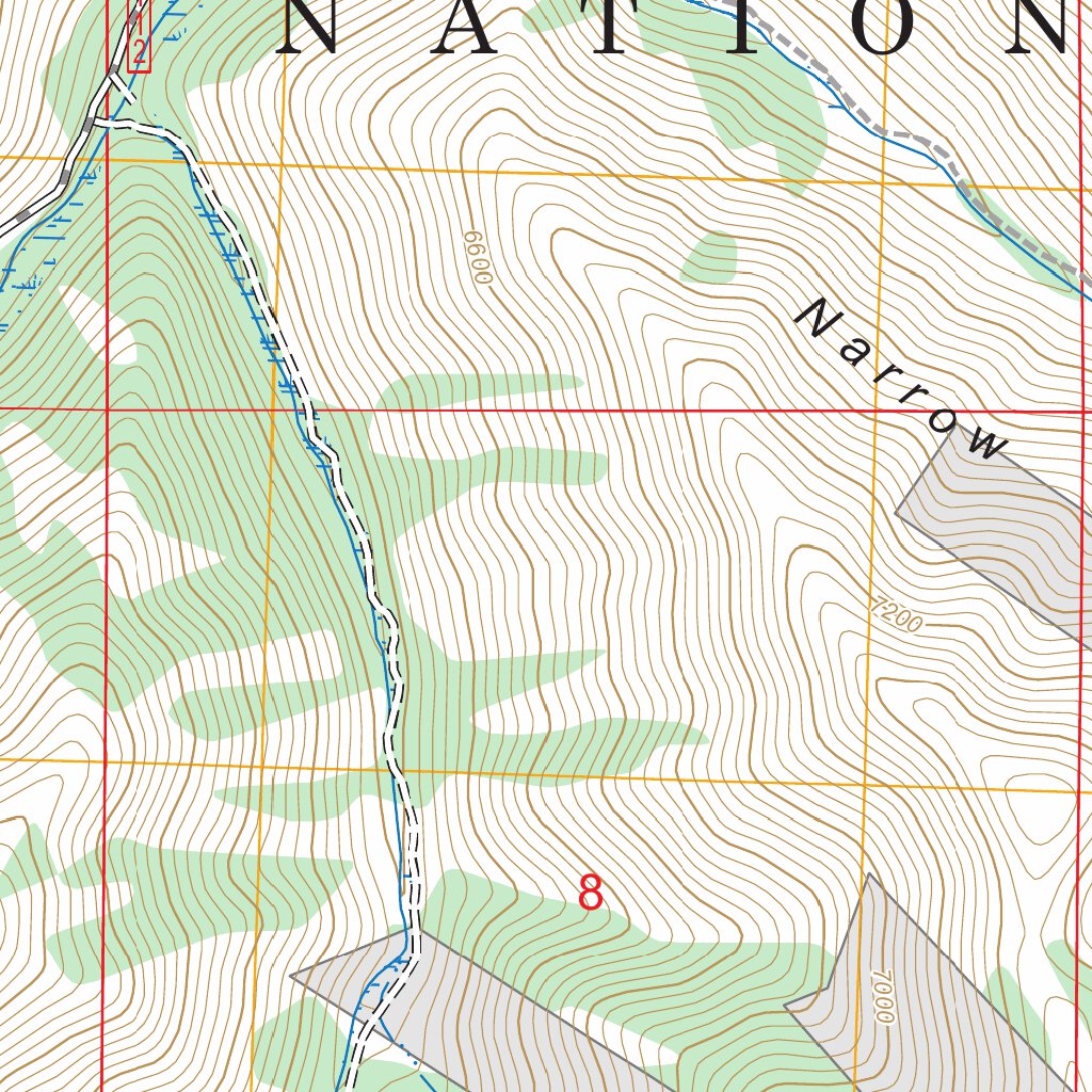 Mahoney Butte, ID FSTopo Map by US Forest Service - Topo | Avenza Maps