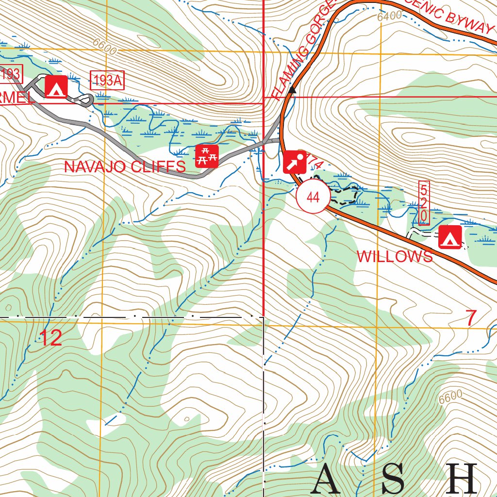 Manila, UT-WY FSTopo Map by US Forest Service - Topo | Avenza Maps