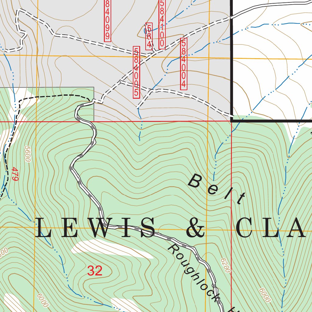 Martin Coulee, MT FSTopo Map by US Forest Service - Topo | Avenza Maps