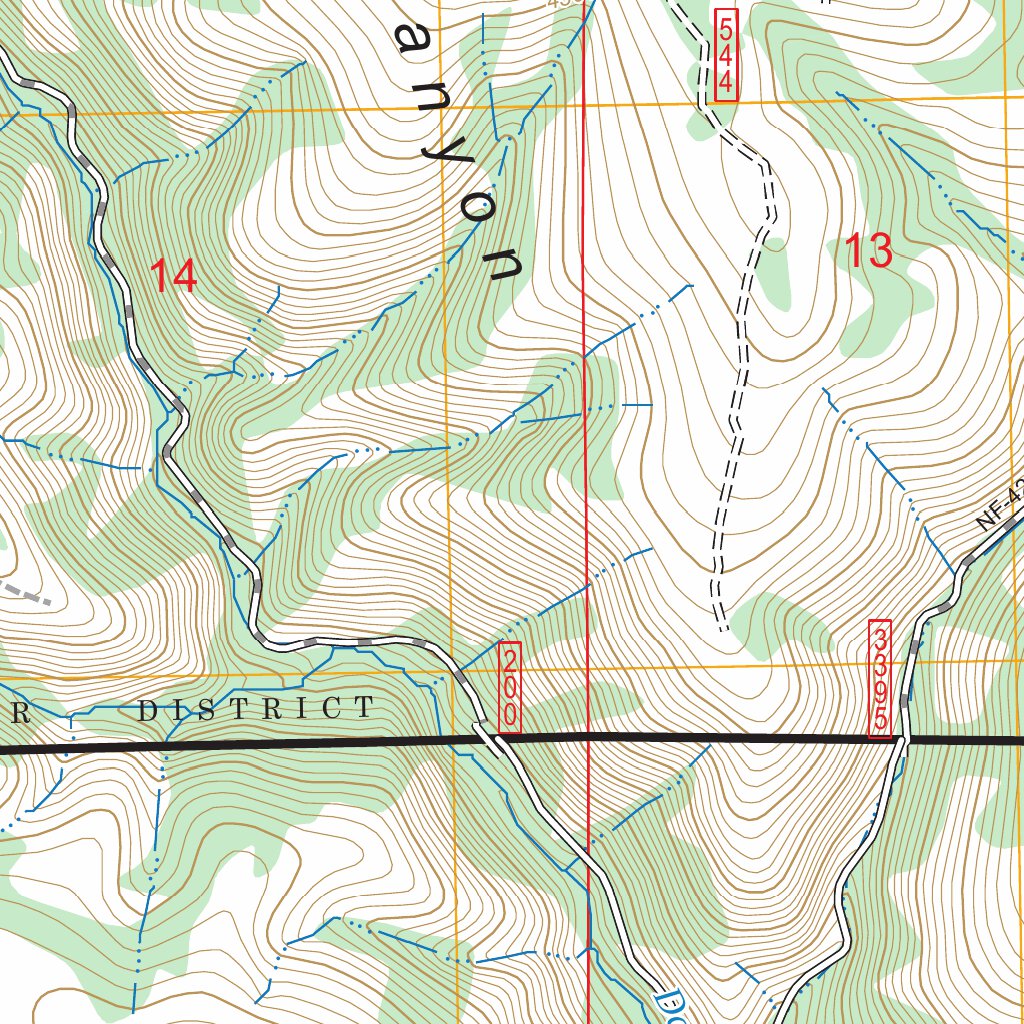 McIntyre Creek, OR FSTopo Map by US Forest Service - Topo | Avenza Maps