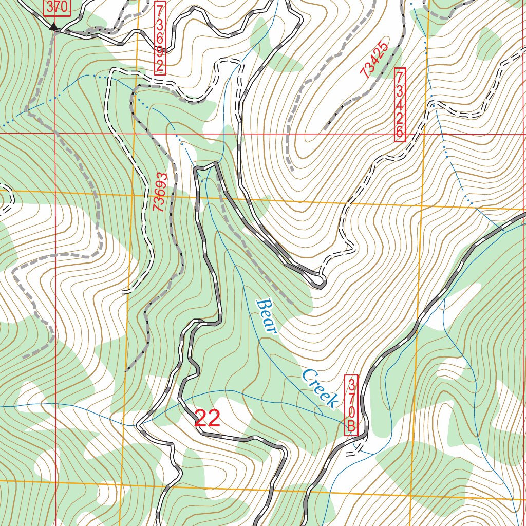 Medicine Hot Springs, MT FSTopo Map by US Forest Service - Topo ...
