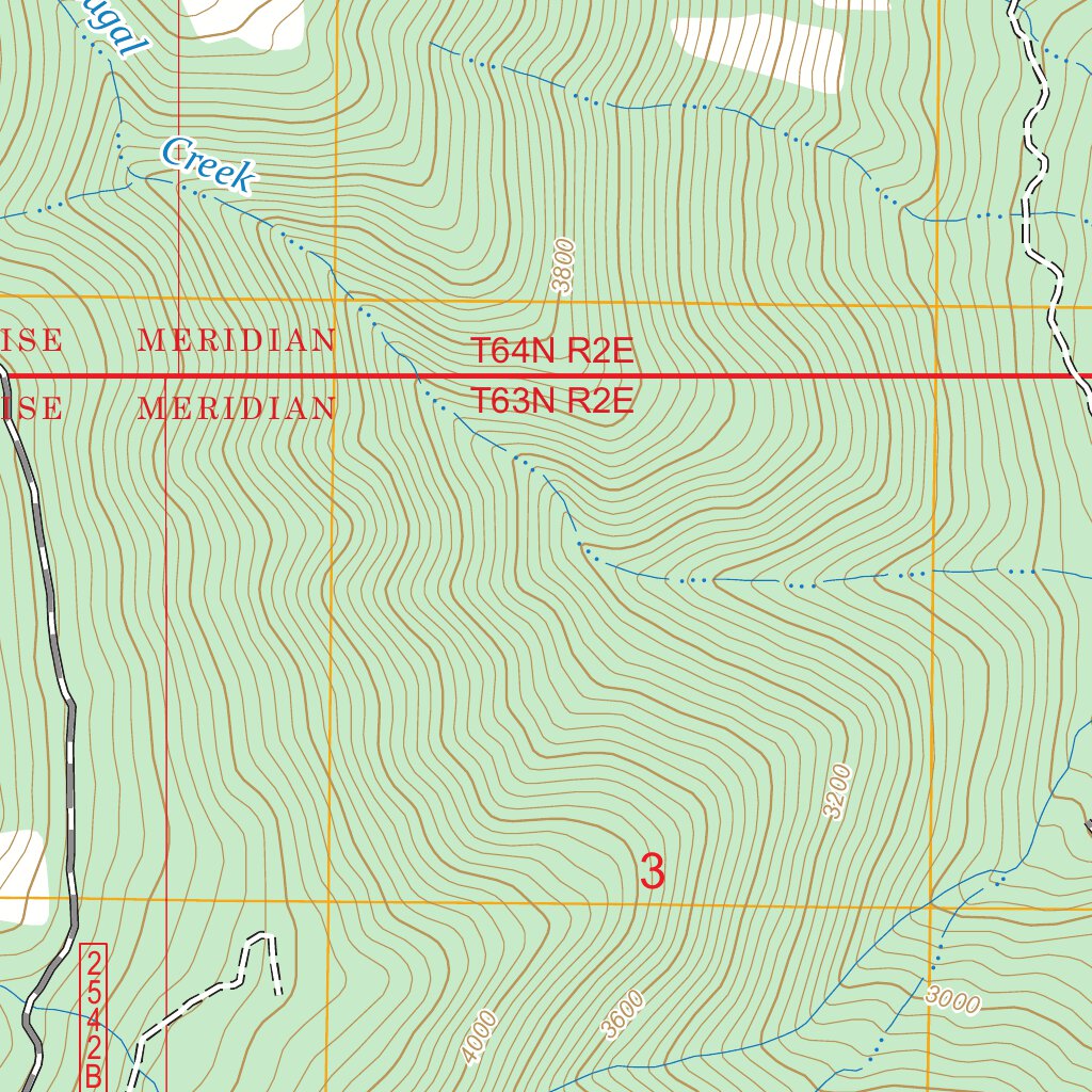 Meadow Creek, ID FSTopo Map by US Forest Service - Topo | Avenza Maps
