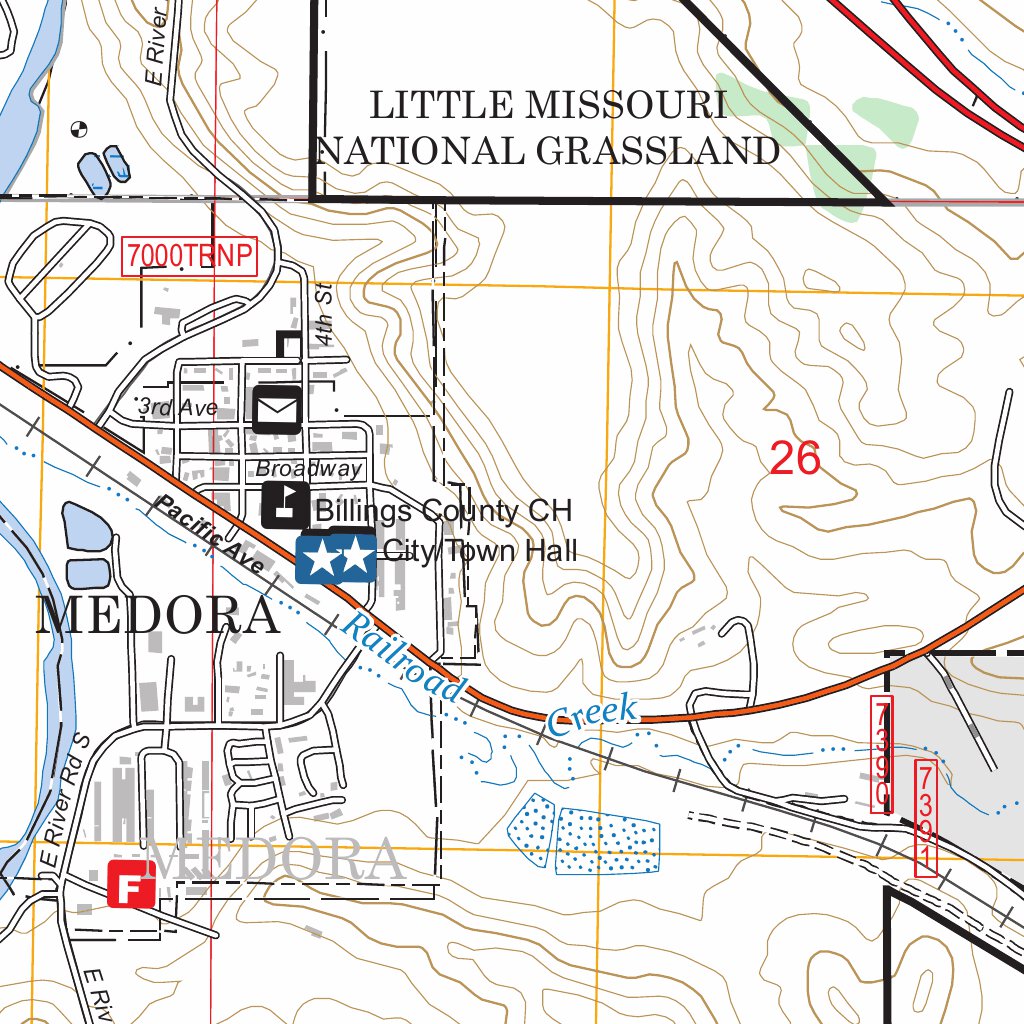 Medora, ND FSTopo Map by US Forest Service - Topo | Avenza Maps