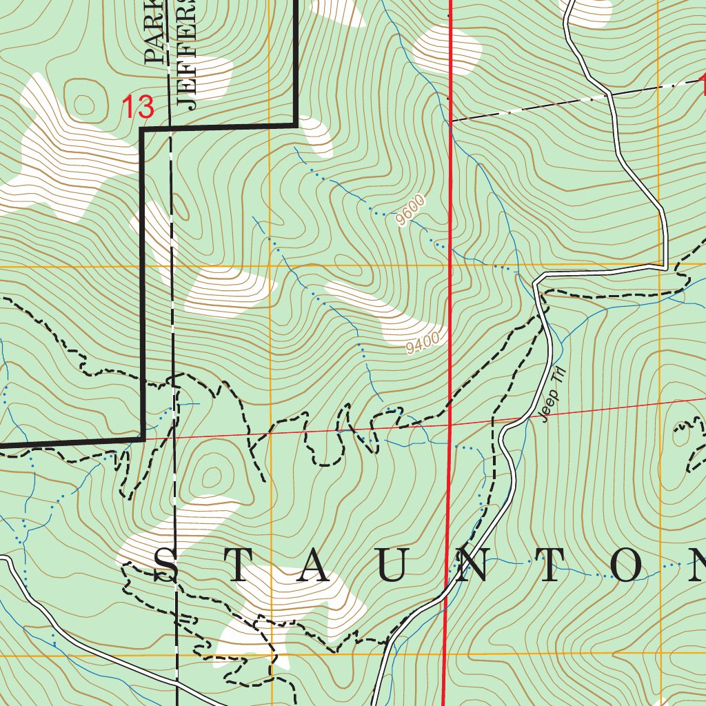 Meridian Hill, CO FSTopo Map by US Forest Service - Topo | Avenza Maps