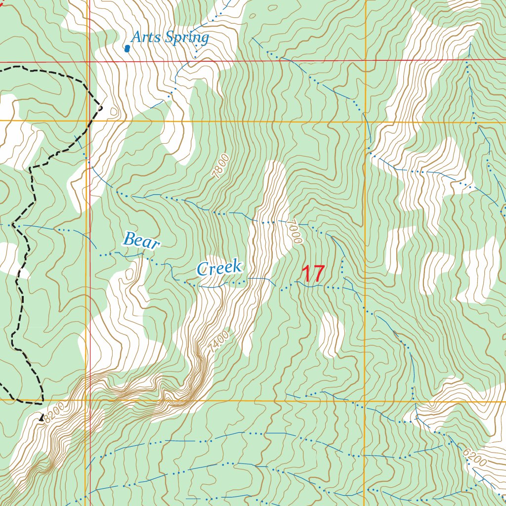 Mica Mountain, AZ FSTopo Map by US Forest Service - Topo | Avenza Maps