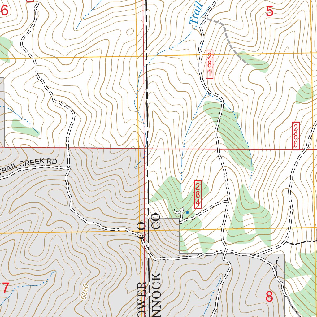 Michaud Creek, ID FSTopo Map by US Forest Service - Topo | Avenza Maps