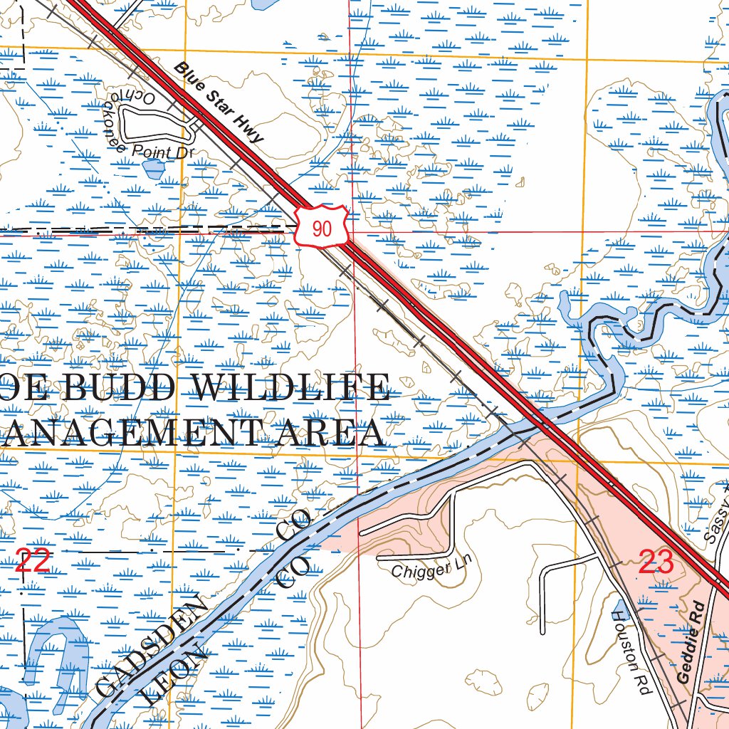 Midway, FL FSTopo Map by US Forest Service - Topo | Avenza Maps