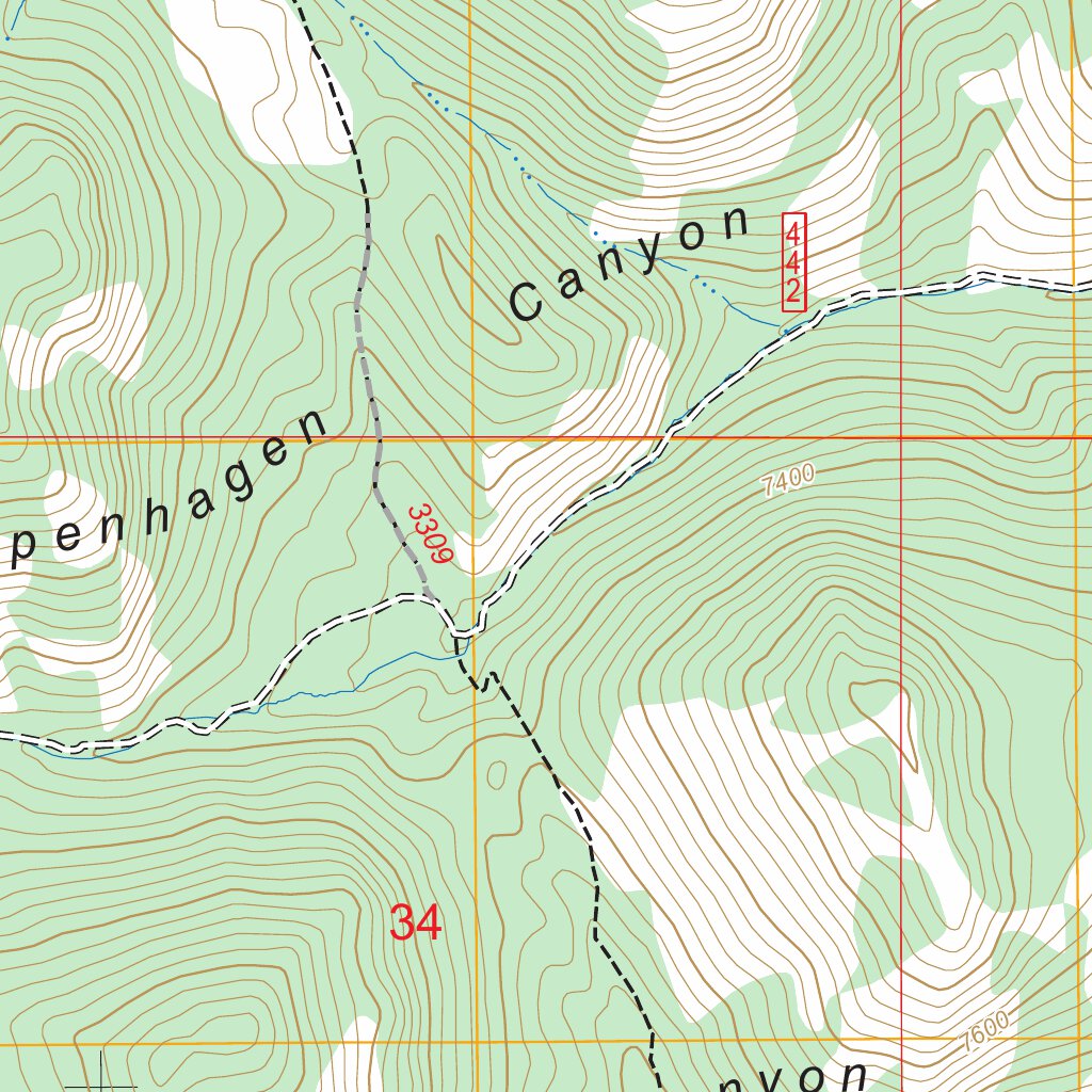 Midnight Mountain, ID FSTopo Map by US Forest Service - Topo | Avenza Maps