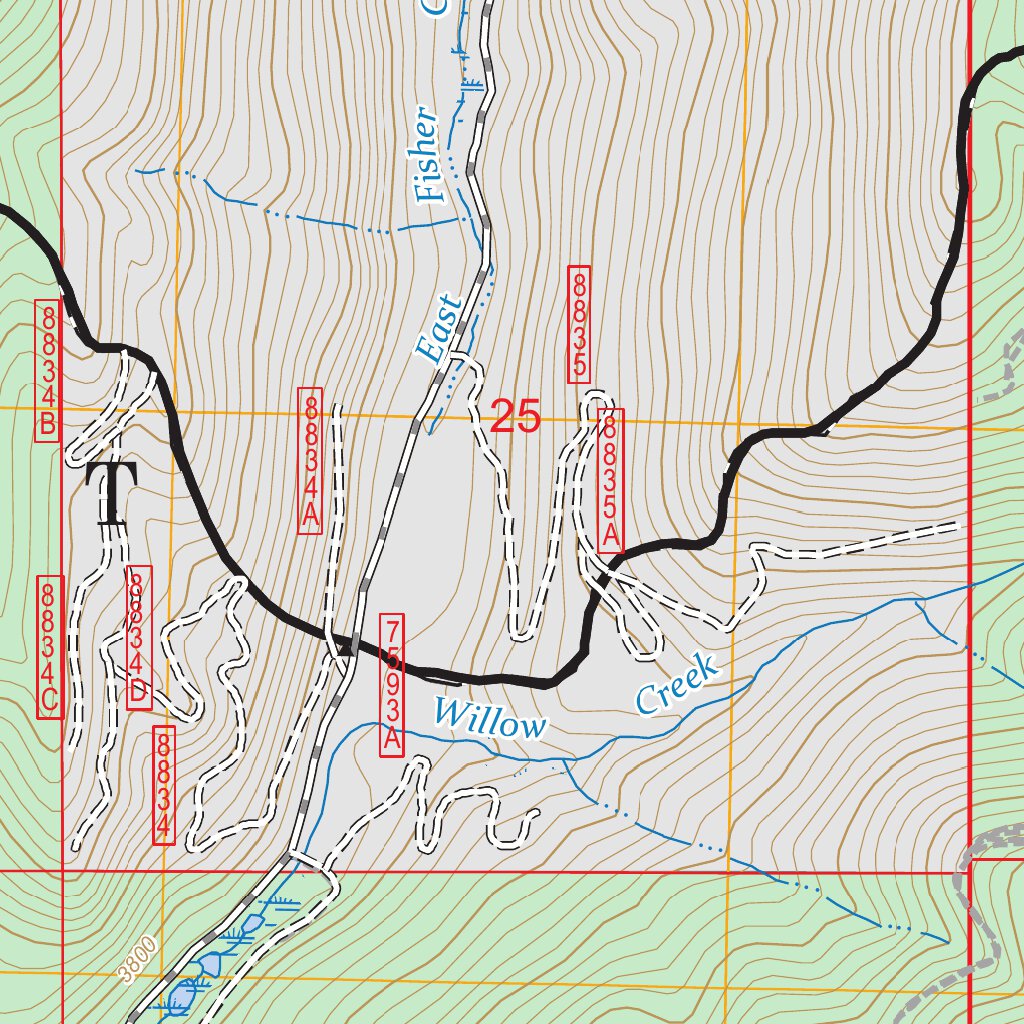 Miller Lake, MT FSTopo Map by US Forest Service - Topo | Avenza Maps