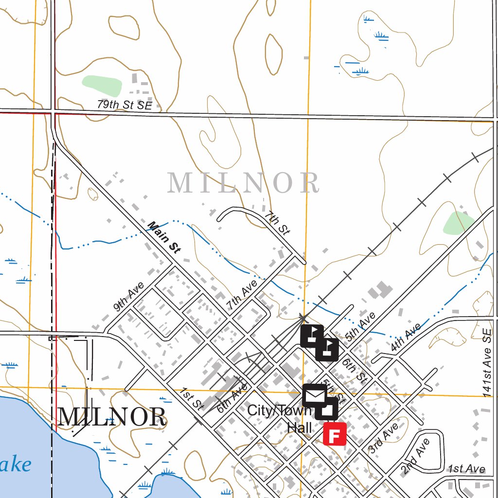 Milnor, ND FSTopo Map by US Forest Service - Topo | Avenza Maps
