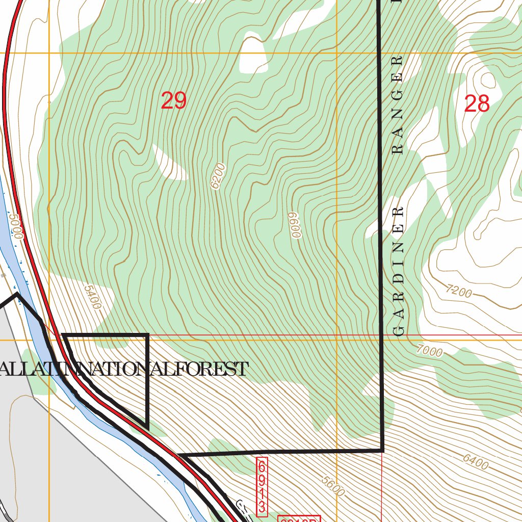 Miner, MT FSTopo Map by US Forest Service - Topo | Avenza Maps